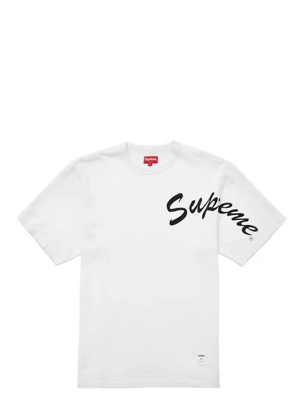 Supreme Shoulder Arc Short Sleeve Top - White