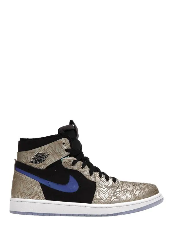 JORDAN 1 High Zoom Air Cmft Laser Sneakers - Black/gold/blue
