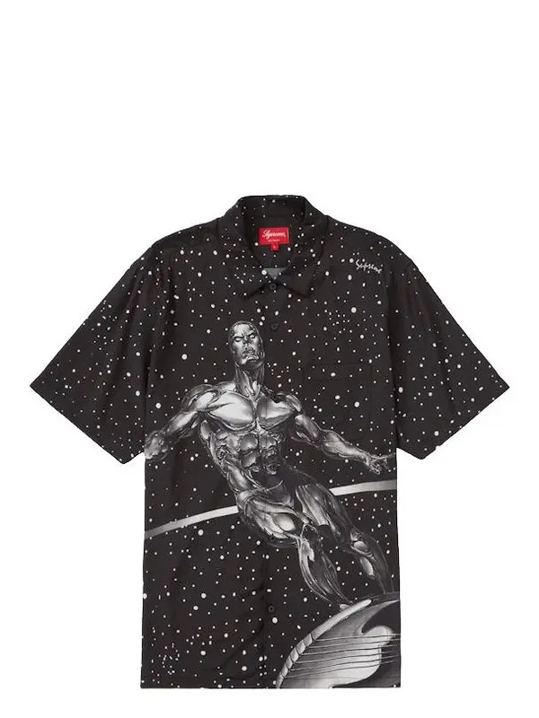 Supreme Silver Surfer Short Sleeve Shirt - Black