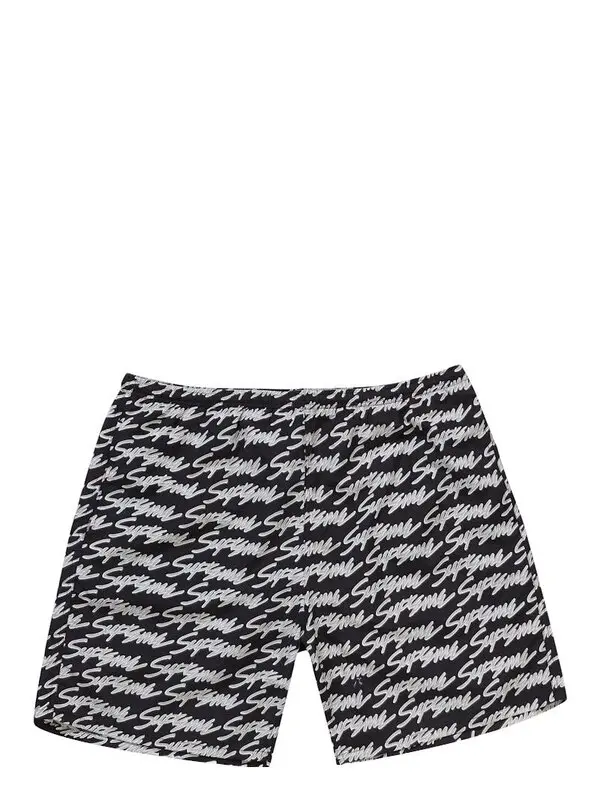 Supreme Signature Script Logo Water Short - Black
