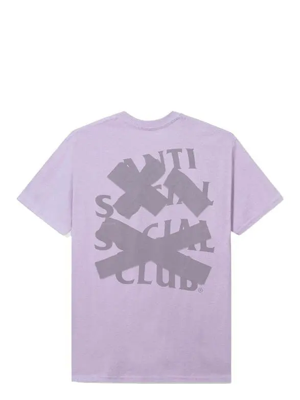 ANTI SOCIAL SOCIAL CLUB Cancelled Tonal Tee Shirt - Violet