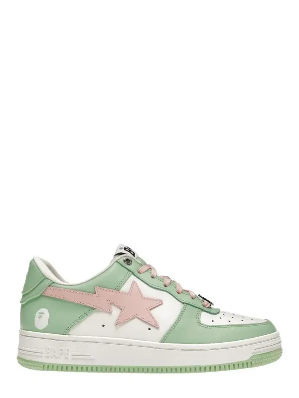 BAPE A Bathing Ape Sta Sneakers - Green/pink