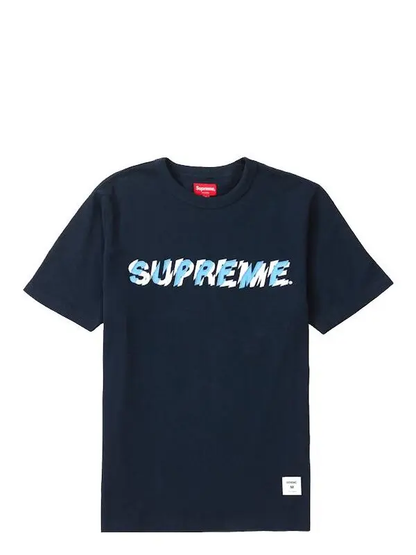 Supreme Shatter Short Sleeve Top - Navy Blue