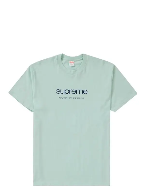 Supreme Shop Tee Shirt - Light Teal
