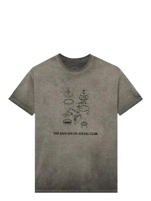 ANTI SOCIAL SOCIAL CLUB Dying On The Gram Mineral Wash T-shirt - Sand