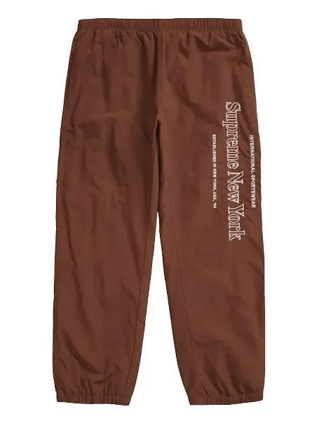 Supreme Side Logo Track Pant - Brown