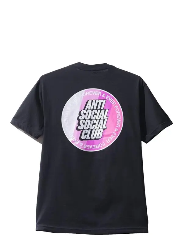 ANTI SOCIAL SOCIAL CLUB Forever And Ever Circle Logo Tee Shirt - Black