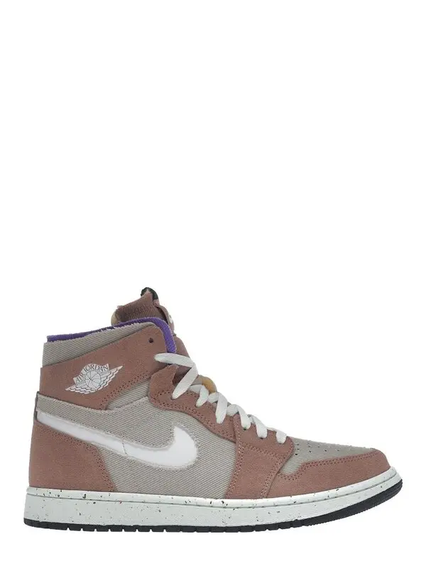 JORDAN Air 1 High Zoom Air Cmft - Fossil Stone/fossil Rose/psychic Purple