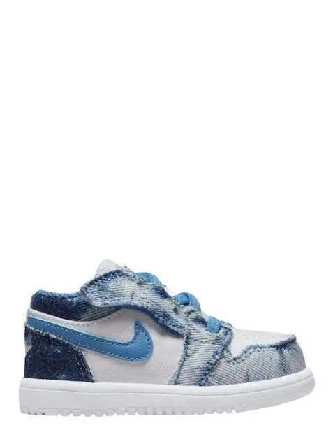JORDAN 1 Low Sneakers - Denim/white