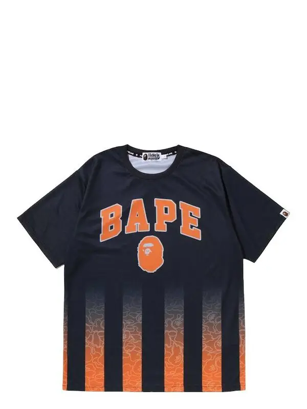 A BATHING APE Team Jersey Tee Shirt - Black