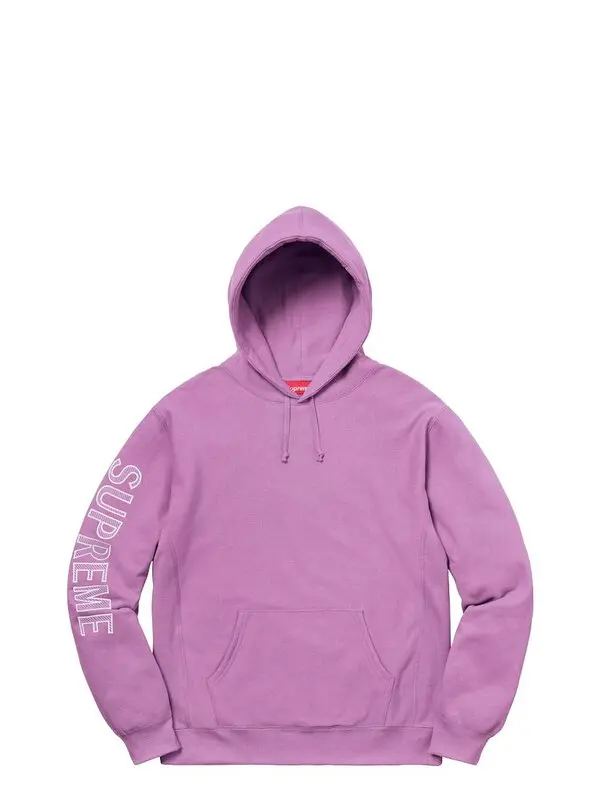 Supreme Embroidered Hooded Sweatshirt - Violet