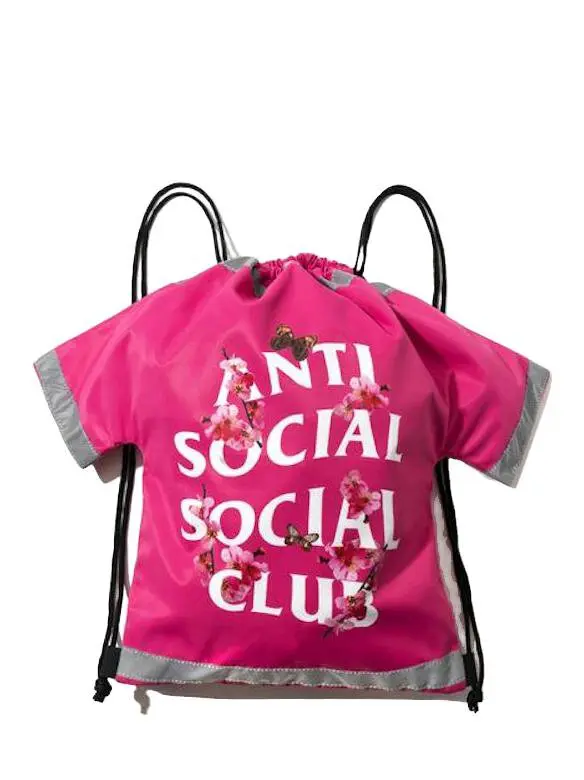 ANTI SOCIAL SOCIAL CLUB Cute Af Drawstring Bag - Pink