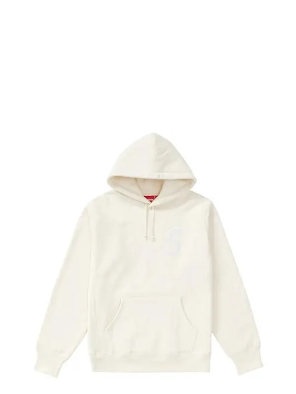 Supreme Logo Hooded Sweatshirt - Natural