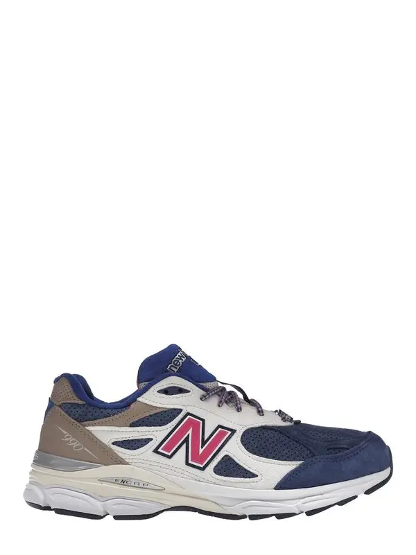 NEW BALANCE 990v3 Miusa Kith Daytona - Tan/navy Blue/pink