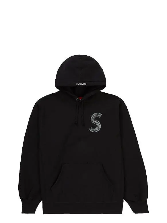 Supreme Logo Hooded Sweatshirt - Black