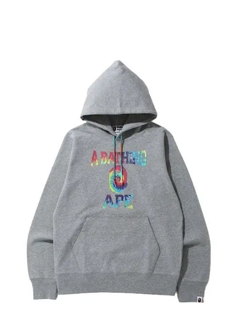 BAPE Tie Dye Pullover Hoodie - Grey