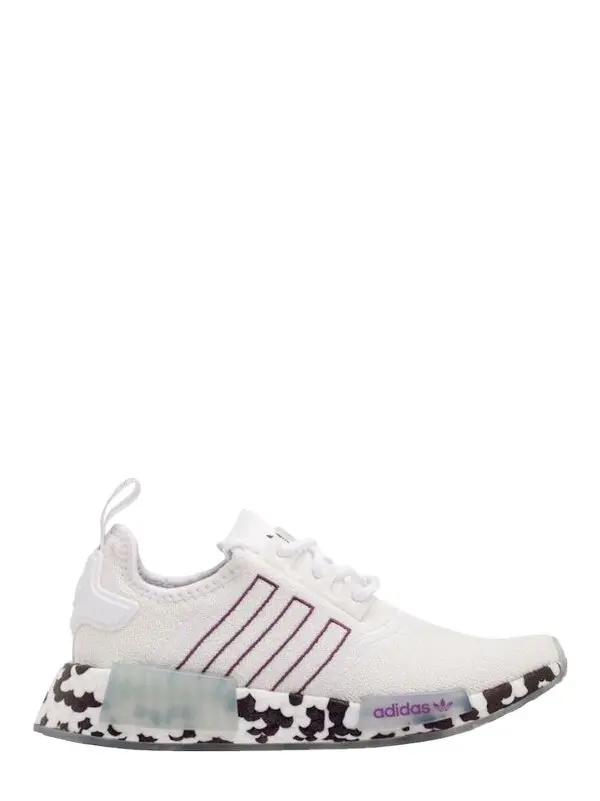 Adidas Nmd R1 Spotted Sneakers - Cloud White/active Purple