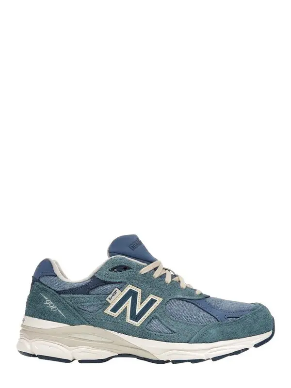 NEW BALANCE 990v3 Miusa Levi's Denim Sneakers - Mallard Blue/dark Blue