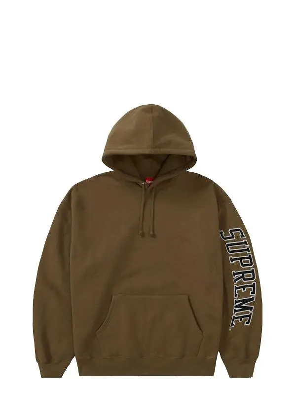 Supreme Sleeve Arc Hooded Sweatshirt - Dark Khaki