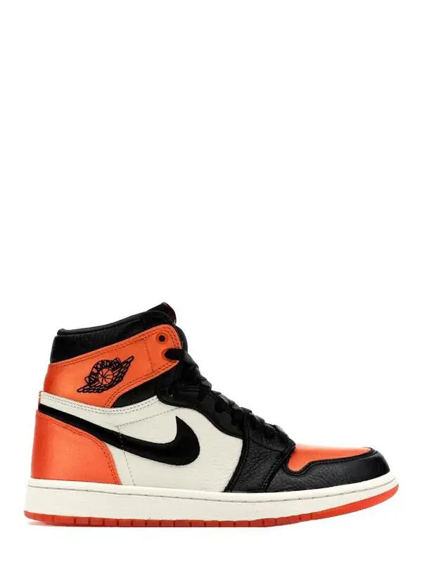 JORDAN 1 Retro High Satin Shattered Backboard - Black/starfish