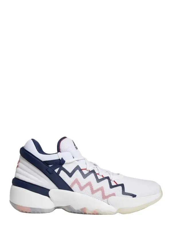 Adidas D.o.n. Issue #2 Team Usa Sneakers - Cloud White/team Navy Blue/scarelet Red