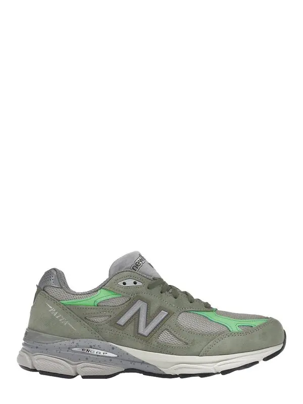 NEW BALANCE 990v3 Miusa Patta Keep Your Family Closein - Olive/bright Green