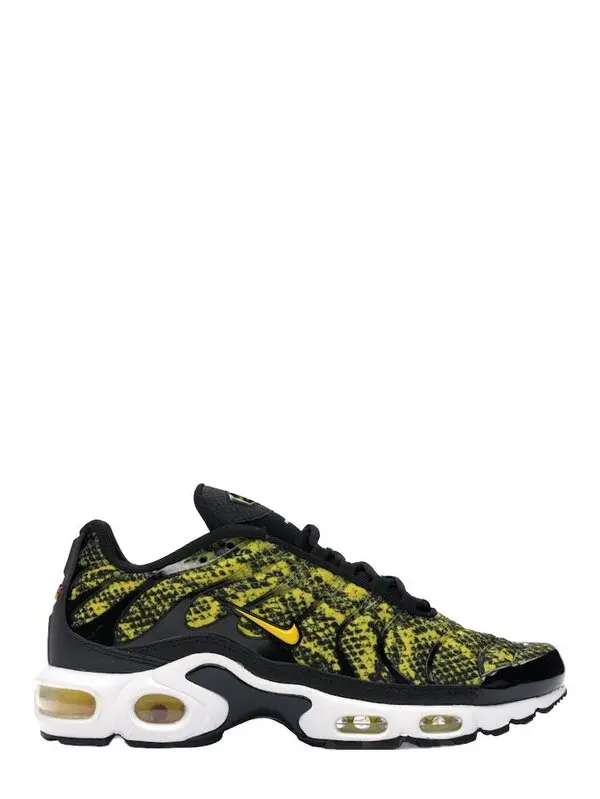 Nike Air Max Plus Yellow Snakeskin Sneakers - Black/tour Yellow/white