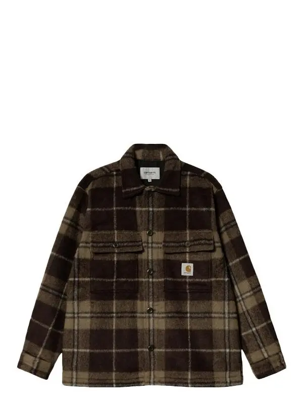 Carhartt Wip Manning Check Shirt Jacket - Dark Umber