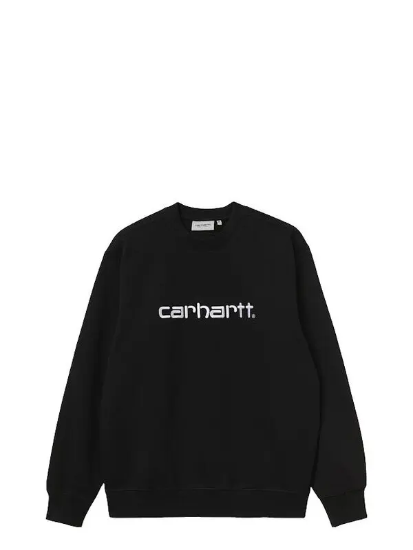 Carhartt Wip Logo Sweatshirt - Black/white