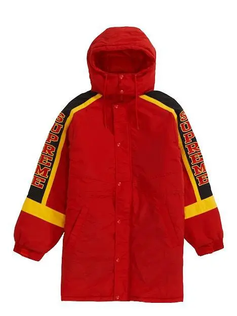 Supreme Sleeve Logo Sideline Parka - Red