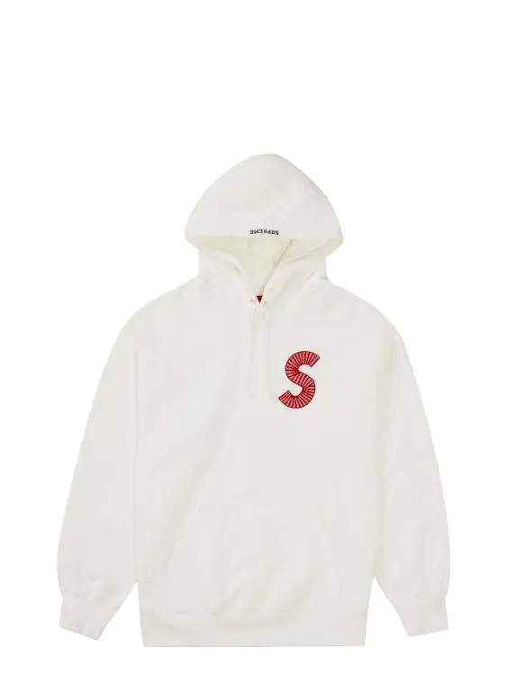 Supreme Logo Hooded Sweatshirt - White
