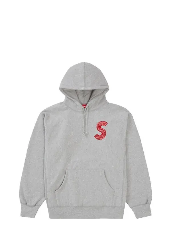 Supreme Logo Hooded Sweatshirt - Heather Grey