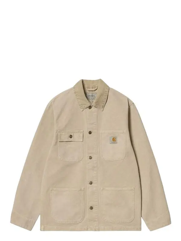 Carhartt Wip Michigan Dearborn 12oz Canvas Coat - Dusty H Brown (faded)