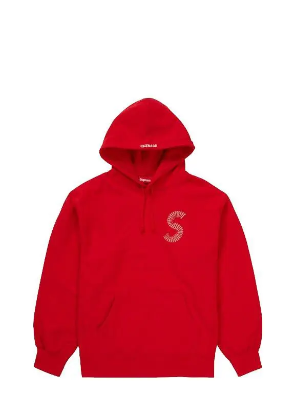 Supreme Logo Hooded Sweatshirt - Red