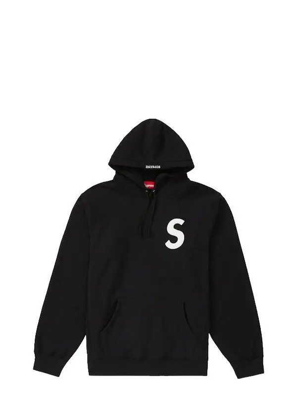 Supreme Logo Hooded Sweatshirt - Black
