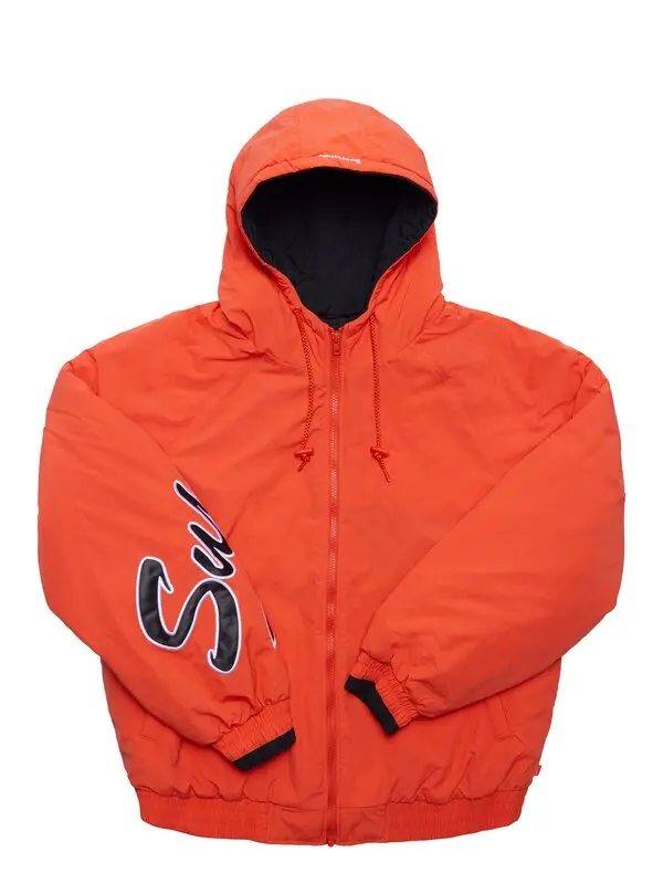 Supreme Sleeve Script Sideline Jacket - Orange