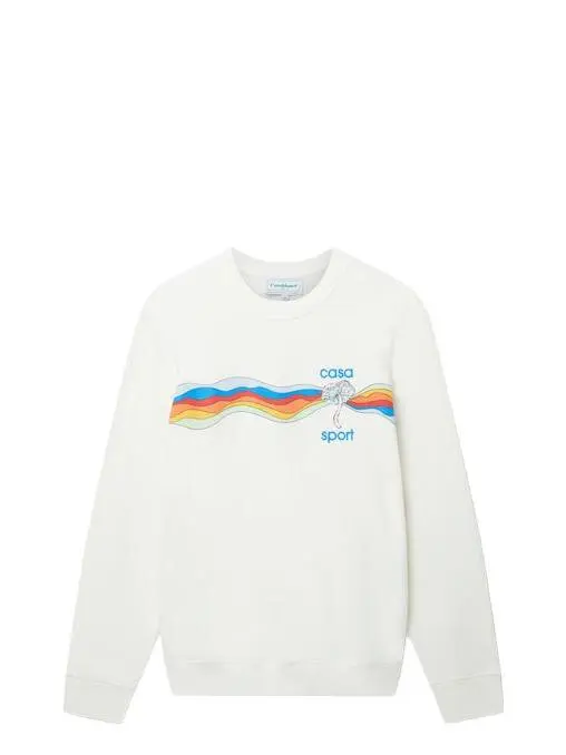 Casablanca Mind Vibrations Wave Sweatshirt - Off/white