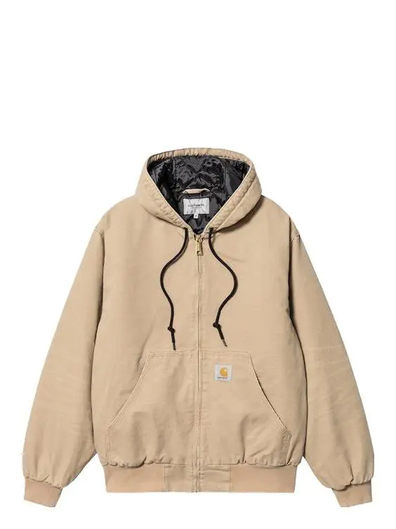 Carhartt Wip Og Active Jacket - Dusty Hamilton Brown (aged Canvas)