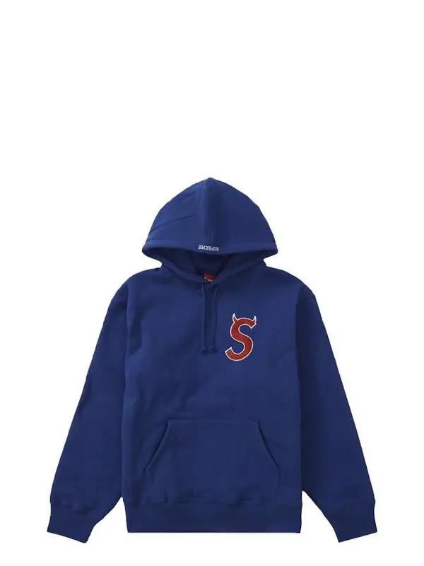 Supreme Logo Hooded Sweatshirt - Royal