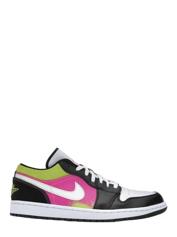 JORDAN 1 Low Sneakers - Black/active Fuchsia/cyber