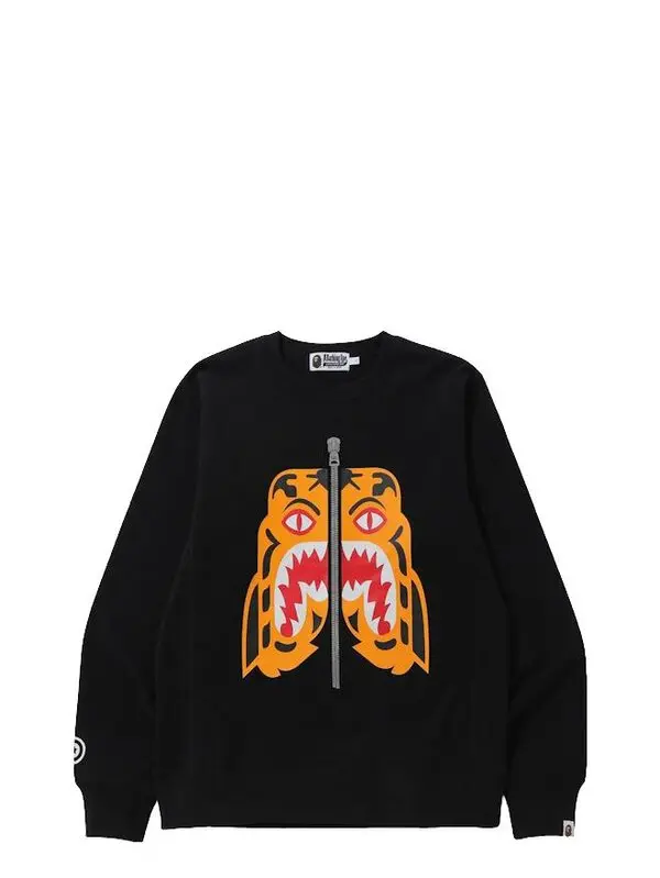 BAPE Tiger Crewneck Sweatshirt - Black