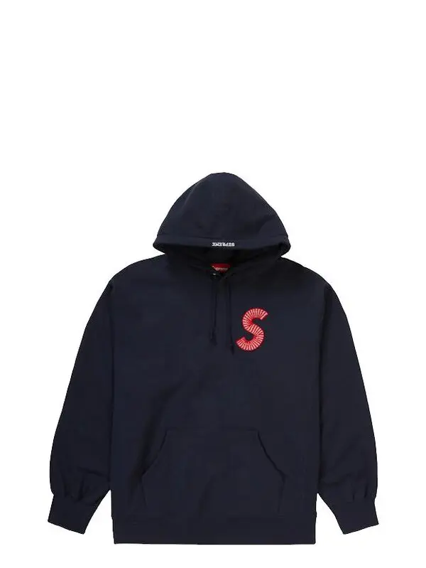 Supreme Logo Hooded Sweatshirt Fw20 - Navy Blue