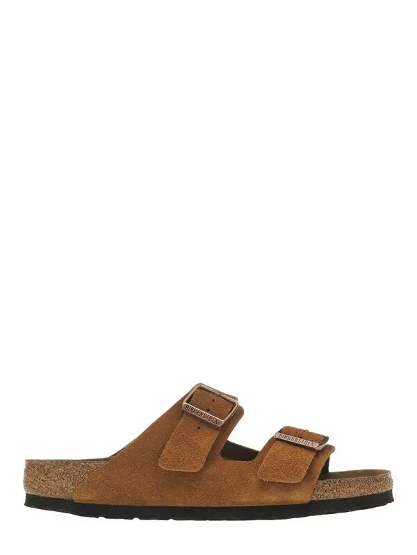 BIRKENSTOCK Arizona Soft Footbed Suede Sandals - Mink