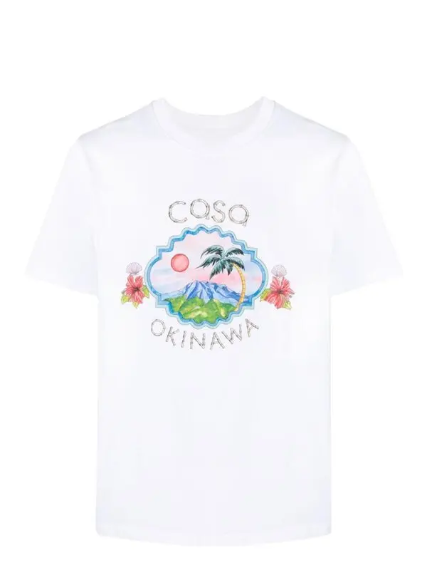 Casablanca Casa Okinawa T-shirt - White