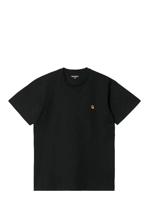 Carhartt Wip Short Sleeve Chase T-shirt - Black/gold