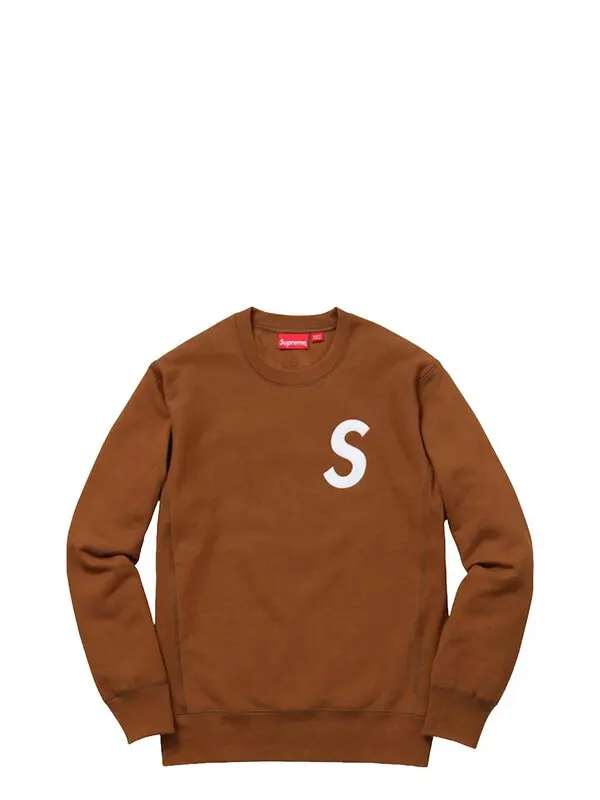 Supreme S Logo Crewneck Sweatshirt - Copper