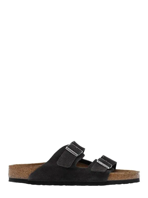 BIRKENSTOCK Arizona Soft Footbed Suede Sandals - Velvet Grey