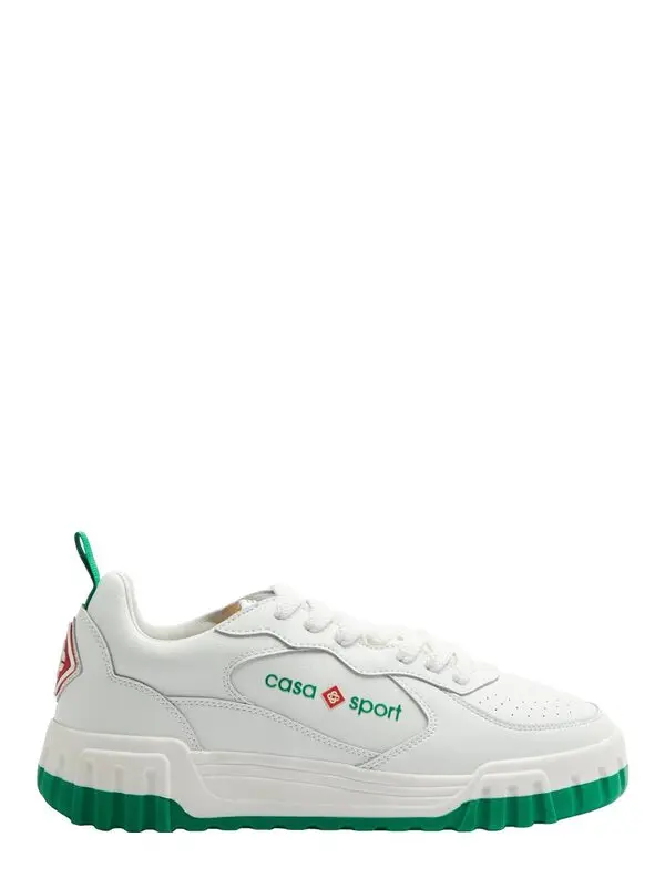 Casablanca Tennis Courtin Sneakers - White/green