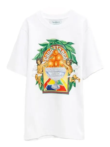 Casablanca Triomphe D'orange T-shirt - White