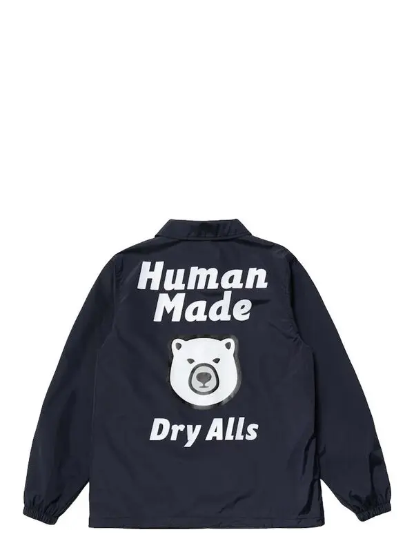 HUMAN MADE Polar Bear Coach Jacket - Navy Blue